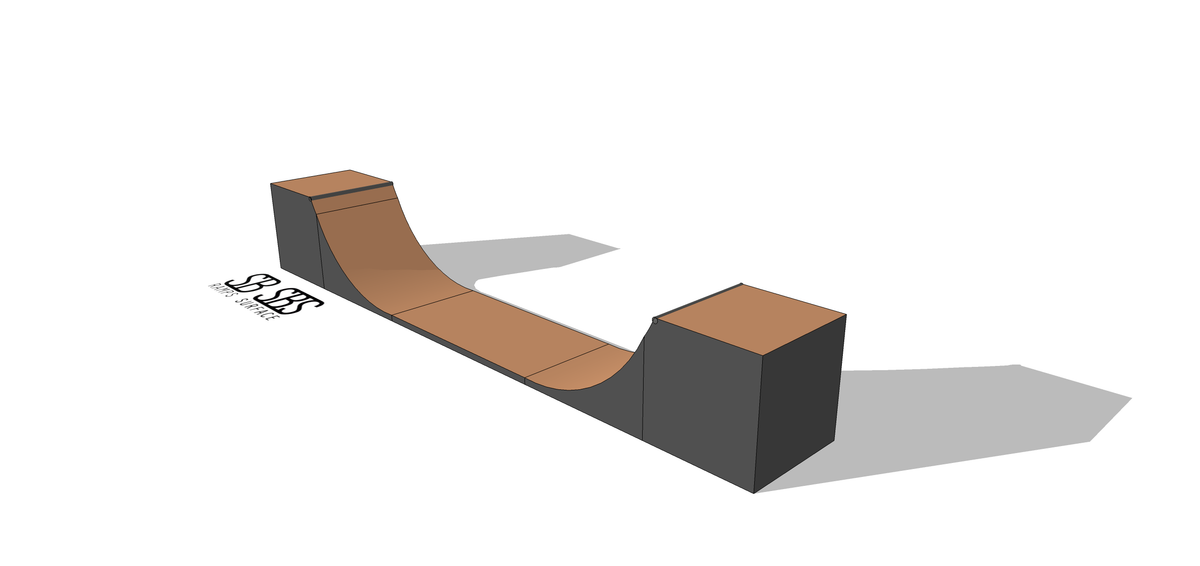 MINIRAMP EXTENSION 120cm High 1 MODULE (WATERPROOF) – SB RAMPS