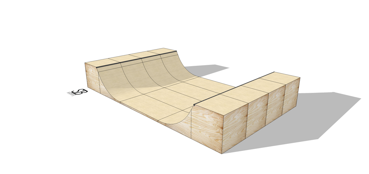 MINIRAMP 120 4 MODULES (WOOD) – SB RAMPS