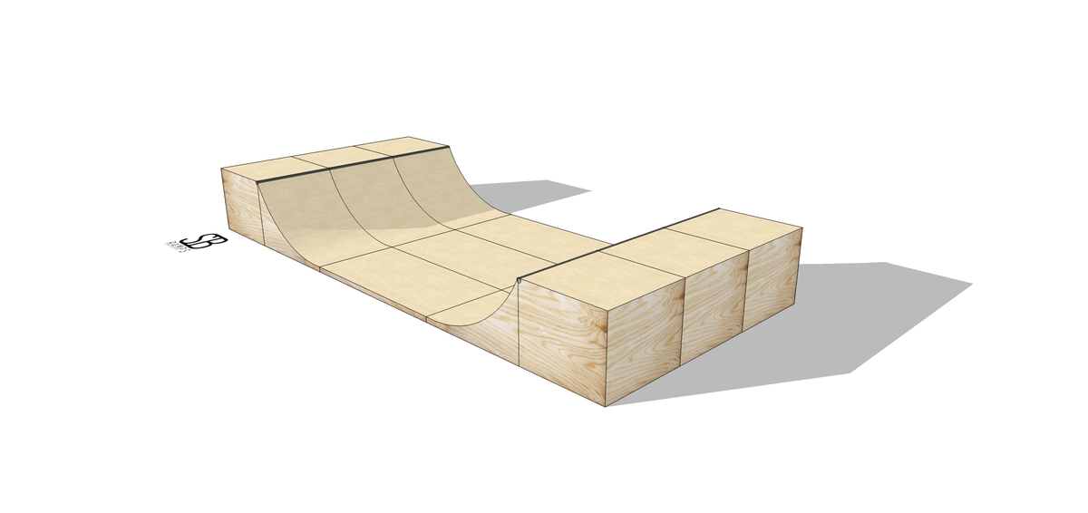 MINIRAMP 100 3 MODULES (WOOD) – SB RAMPS