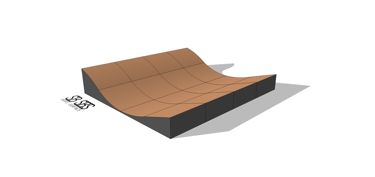 SURFSKATE WAVERAMP 4 MÓDULOS (WATERPROOF) – SB RAMPS