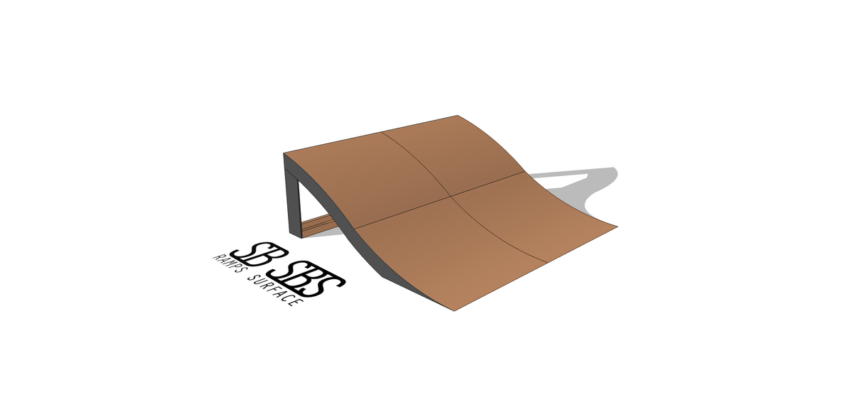 SURFSKATE WAVE QUARTER 2 MODULES (WATERPROOF) – SB RAMPS