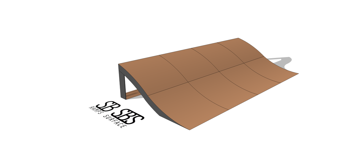 SURFSKATE WAVE QUARTER 4 MÓDULOS (WATERPROOF) – SB RAMPS
